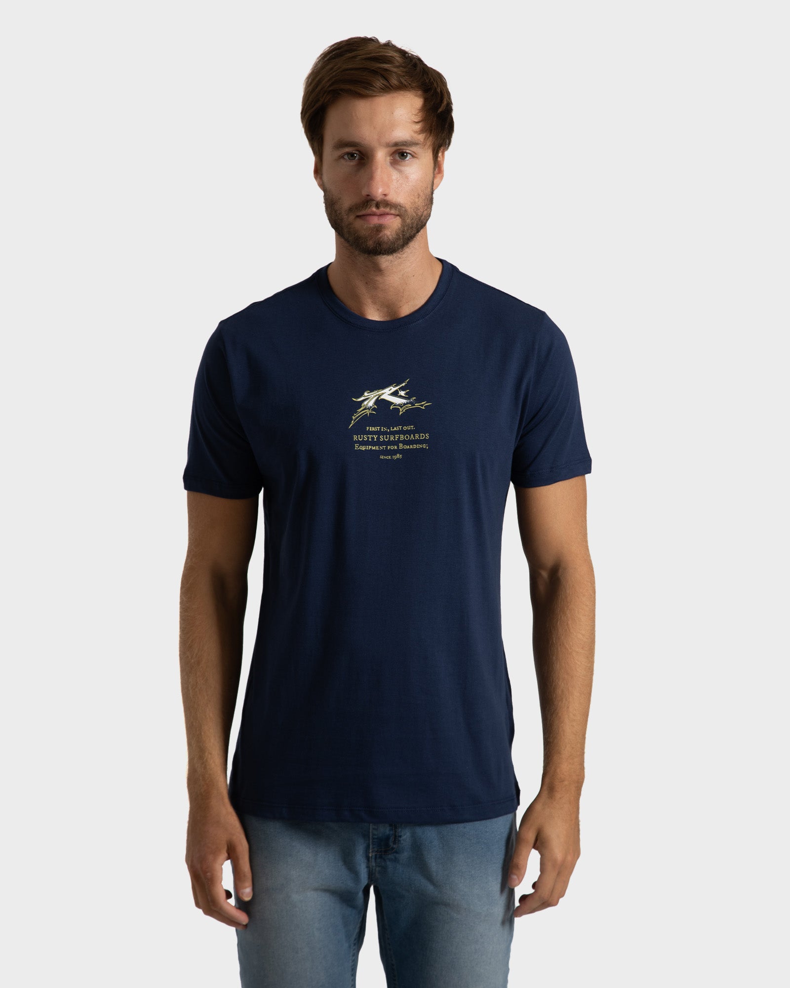 Camiseta Rusty Gothic Marinho – RustyBrasil