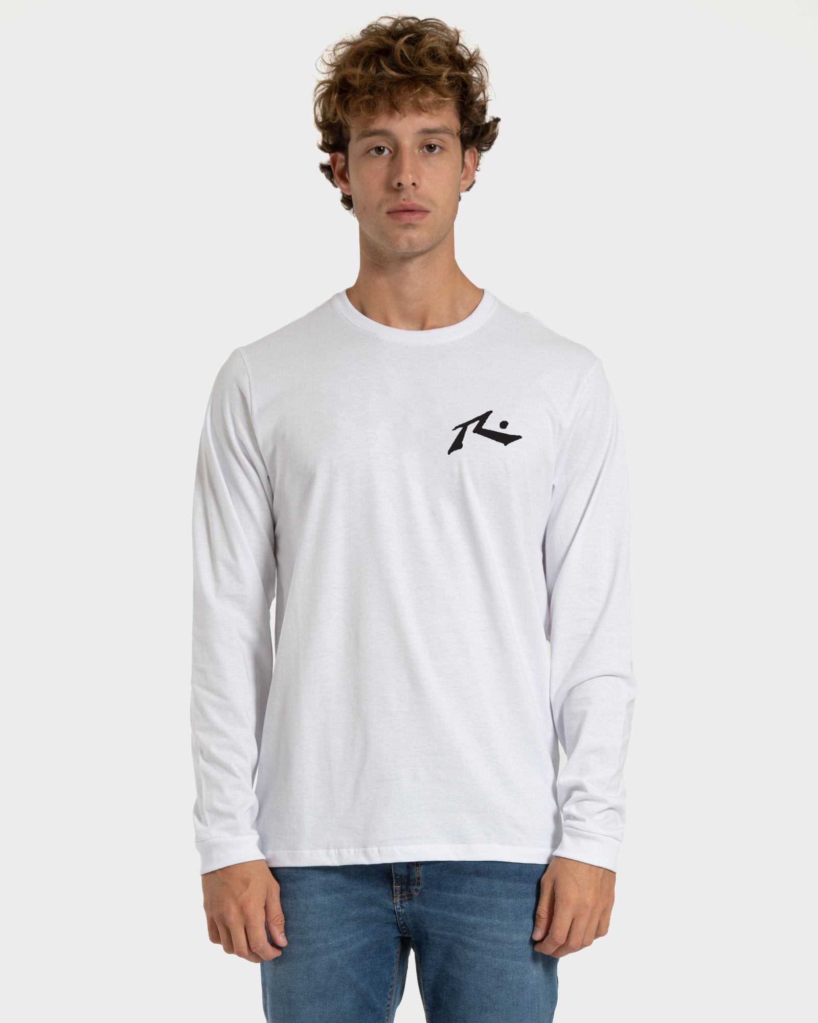 Camiseta Manga Longa Rusty One Hit Branca – RustyBrasil